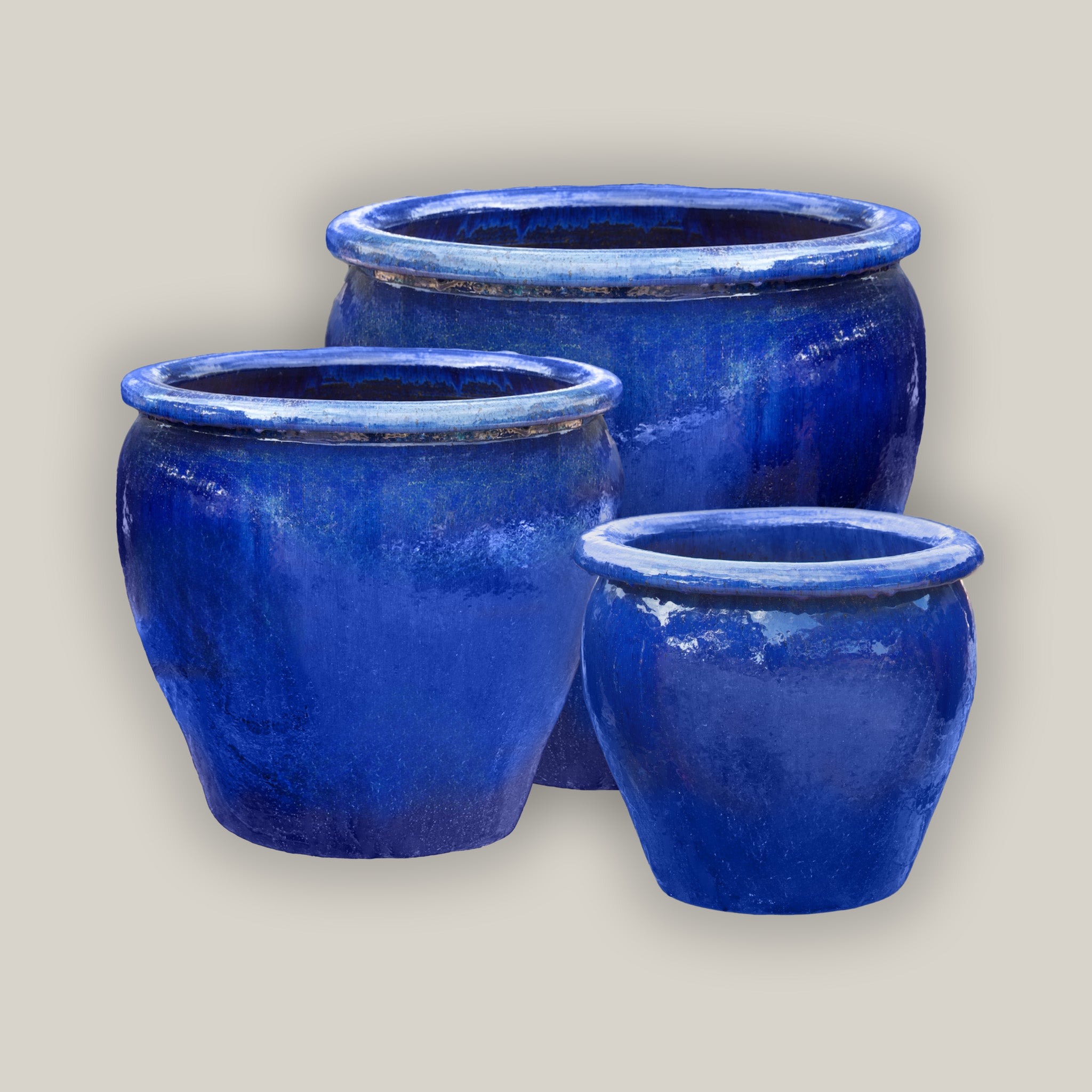 Blue Dragon Ceramic Fish Bowl Planter | Ten Thousand Pots