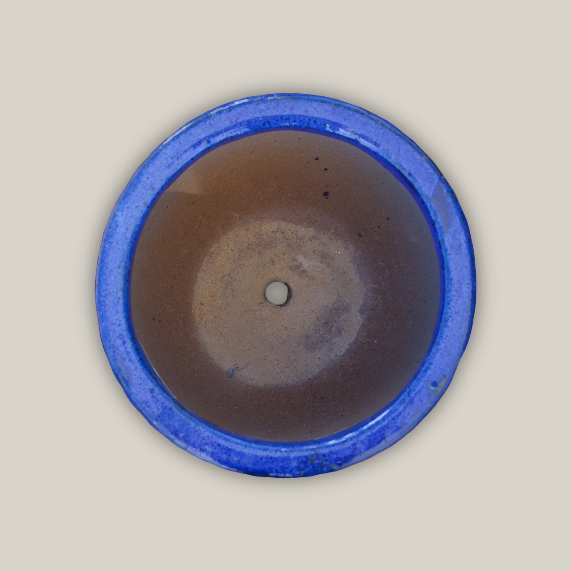 Blue Round Ceramic Swirl Planter | Ten Thousand Pots