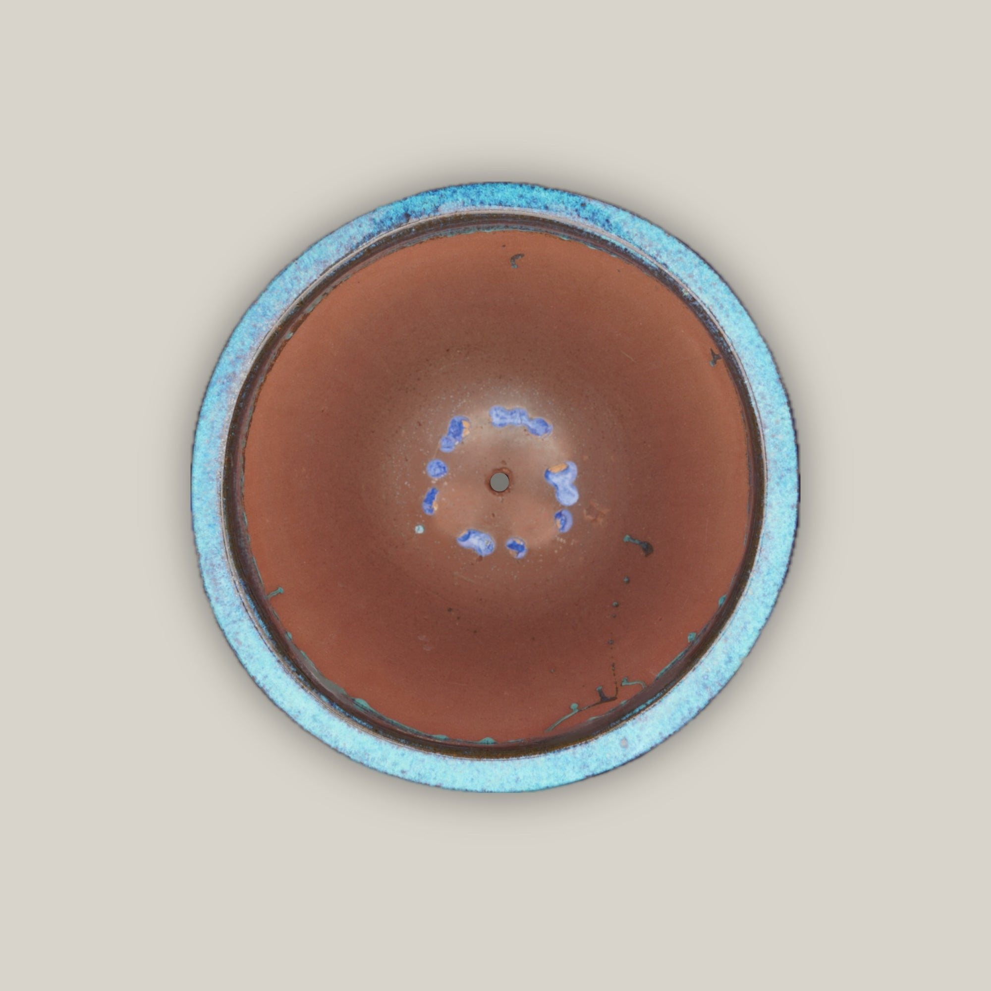 Aqua-Blue Ceramic Bullet Planter | Ten Thousand Pots